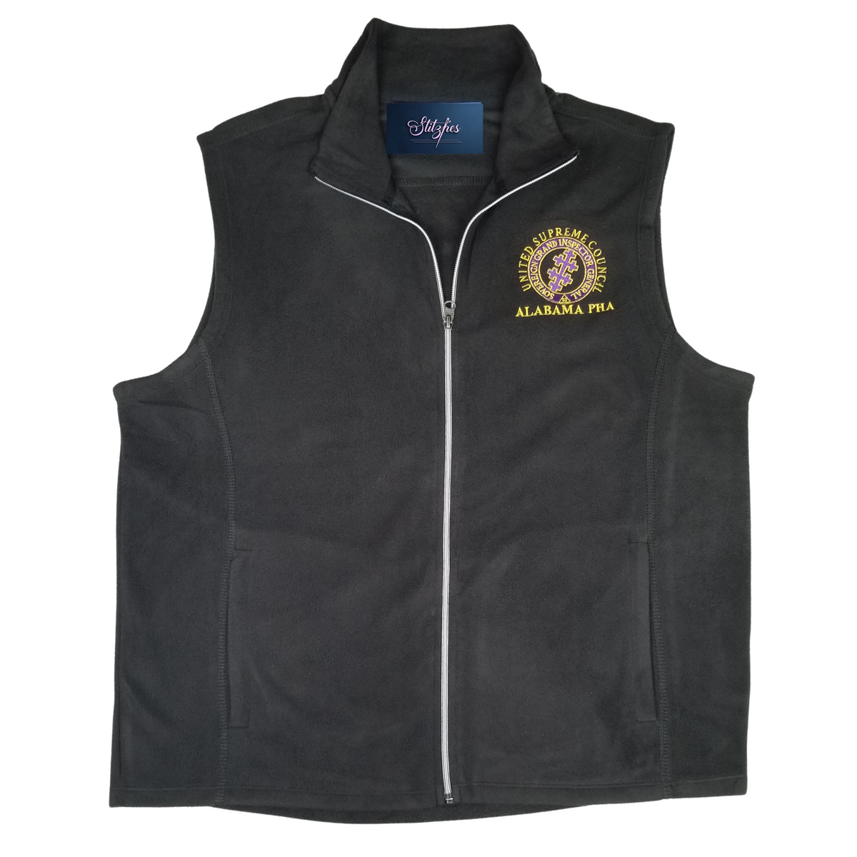 Sovereign Grand Inspector General - SGIG - Men's Black Microfleece Ves ...