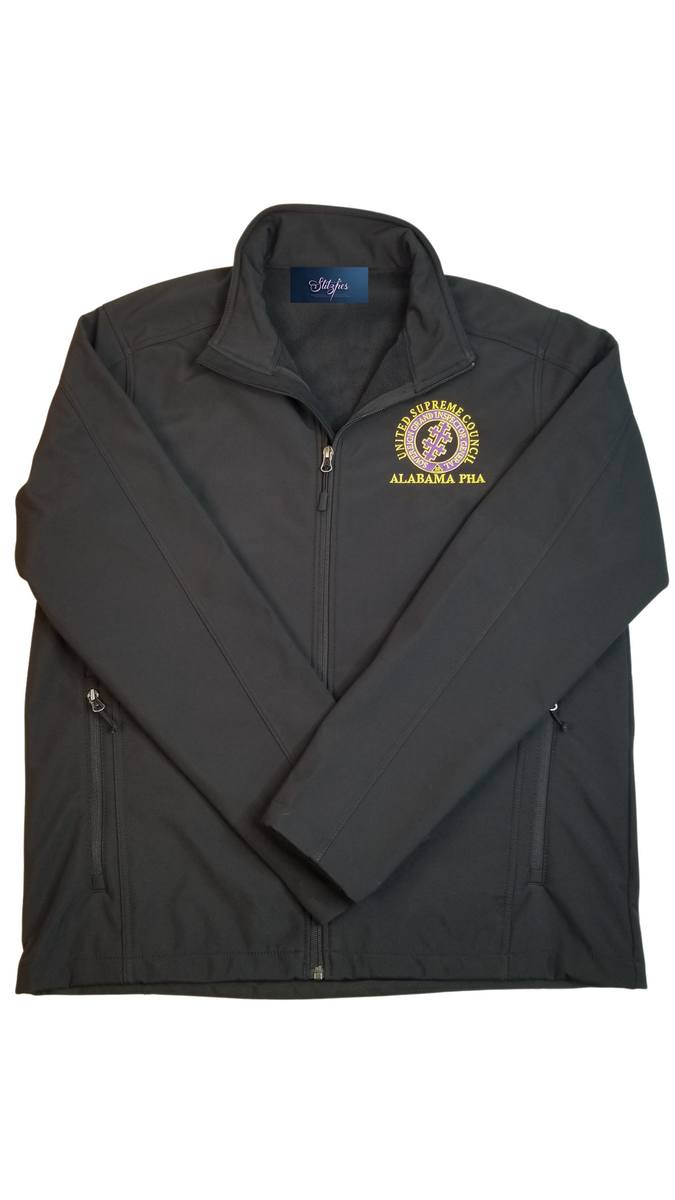 Sovereign Grand Inspector General - Black Soft Shell Jacket – Stitzhes LLC